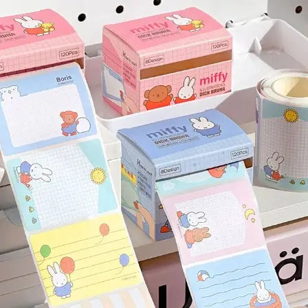 Miffy Pull-Out Sticky Memo Notes – 120 Sheets – Little Light
