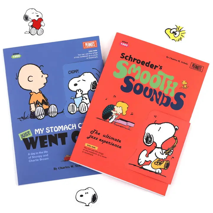 Peanuts Snoopy Tab-Cover Lined Notebook – A5 Size – Little Light